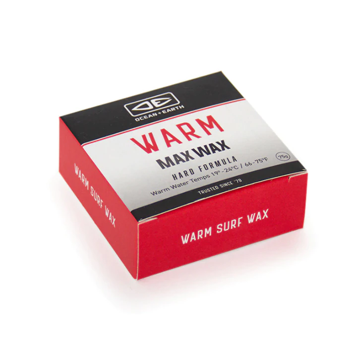 Surfboard Wax | Max Wax Warm Water 75g | Ocean and Earth – Ocean & Earth NZ